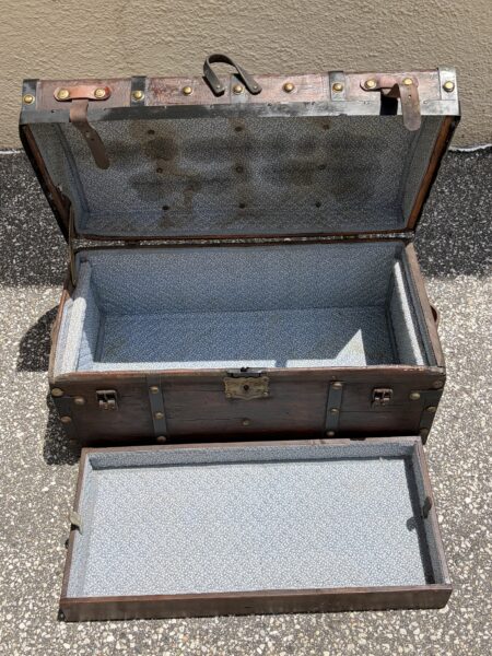 Antique 1860’s Jenny Lind Style Stage Coach Trunk | Ryan's Relics
